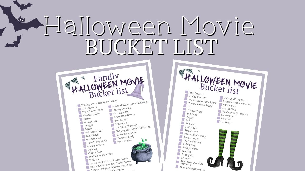 Halloween Movie Bucket List: 60+ Movies With Free Printable