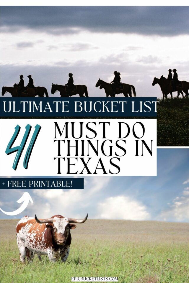 Texas Bucket List: Texas Must See Places + Free Printable Checklist