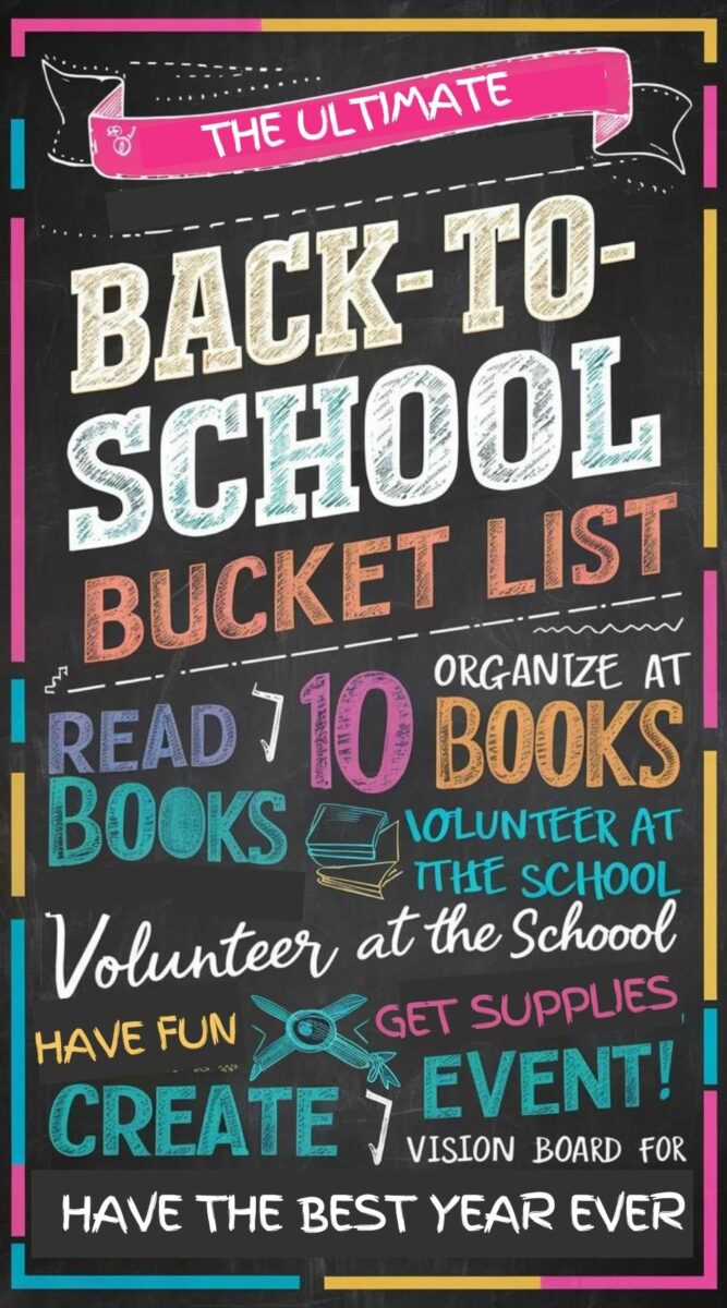 Back To School Bucket List: Things To Do Before The First Day Of School