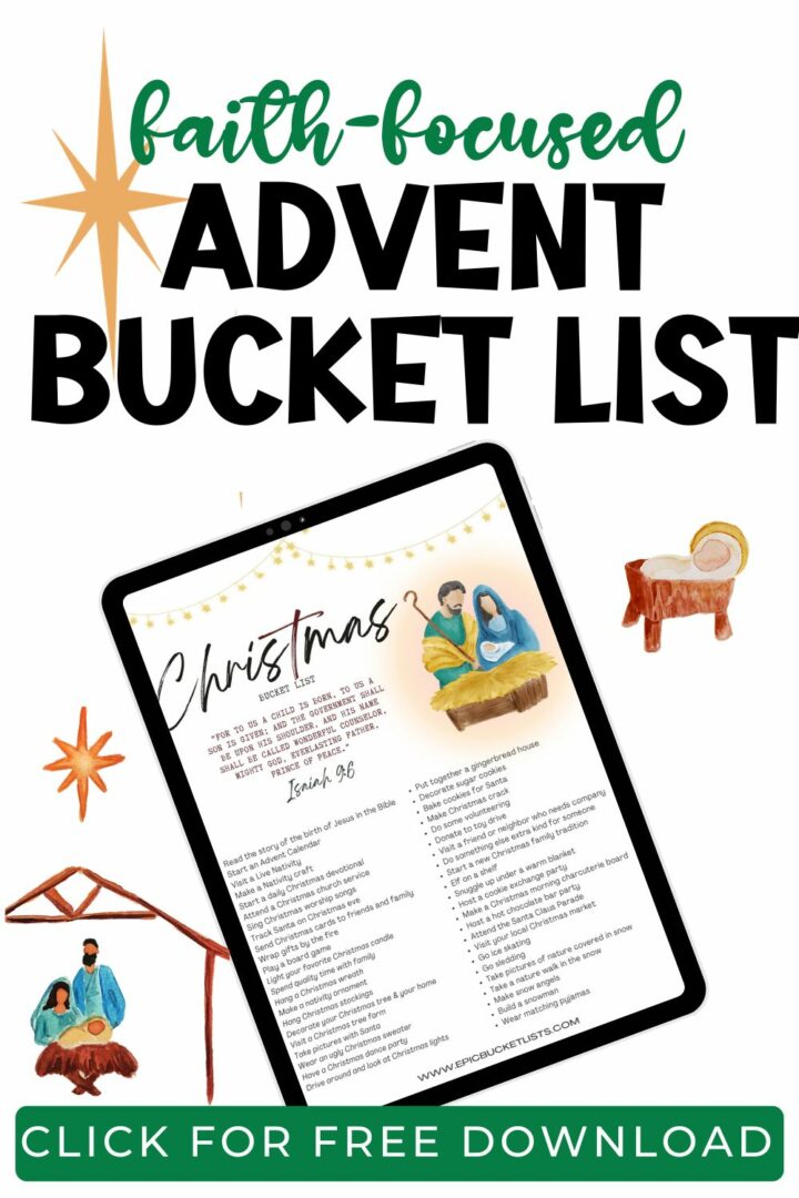 Advent Bucket List: 45 Christ-Centered Bucket List Ideas